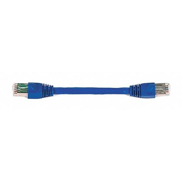 Monoprice STP Cable, 500MHz, 24AWG, Blue, 0.5ft 8600 | Zoro