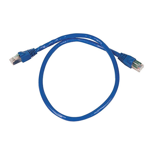 Monoprice STP Cable, 500MHz, 24AWG, Blue, 2ft 8601 | Zoro