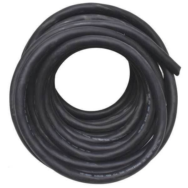 Zoro Select Portable Cord, SOOW, 8 AWG, 3 C, Black, Rubber, Stranded ...