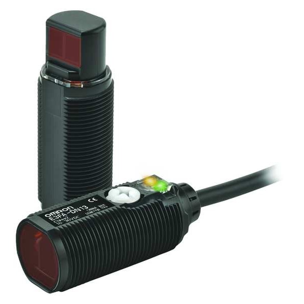 Omron Diffuse Photoelectric Sensor, M12, Right Angle, Cylindrical ...