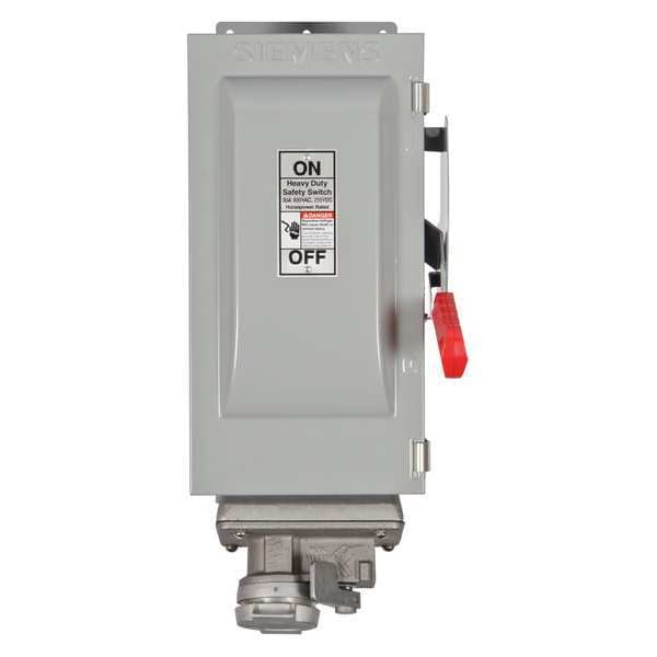 Siemens Safety Switch, Fusible, 3PST, Three Phase, NEMA 12, Indoor ...