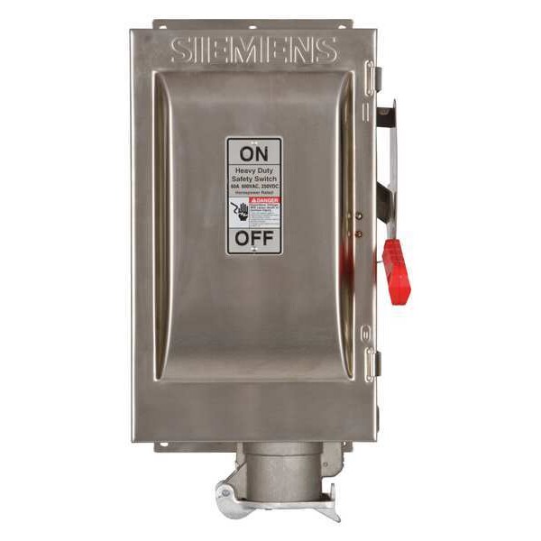 Siemens Nonfusible Single Throw Safety Switch, Heavy Duty, 600V AC ...