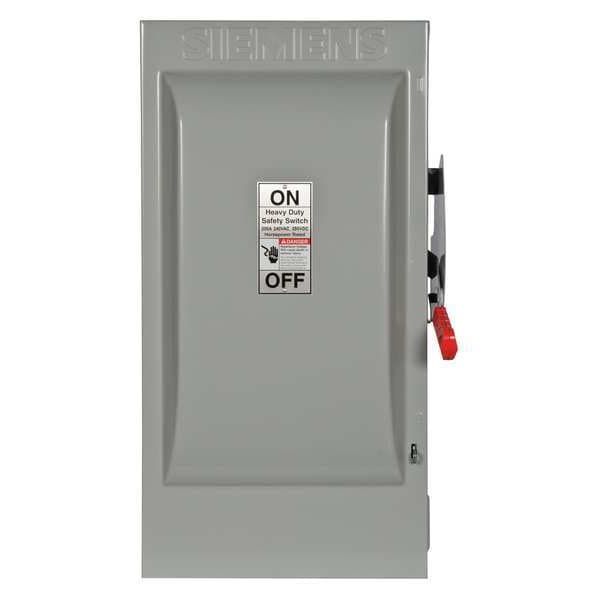 Siemens Safety Switch, Fusible, 2PST, Single Phase, NEMA 1, Indoor ...