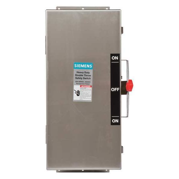 Siemens Nonfusible, Safety Switch, Heavy Duty, 600 V, 3PST, NEMA 4, 4X ...