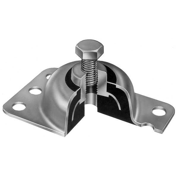 Mason Industries Floor Mount Vibration Isolator, 2100 lb. 20UZ16 | Zoro