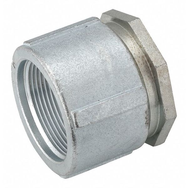 Raco IMC Coupling, 3 in, Threaded, Iron, Zinc Plated, Gray 1512 | Zoro