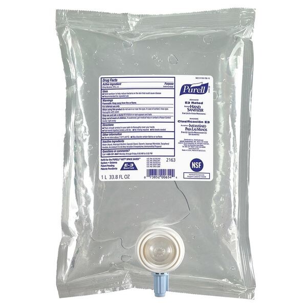 Purell Hand Sanitizer, Gel, 1000mL, PK8 2163-08 | Zoro