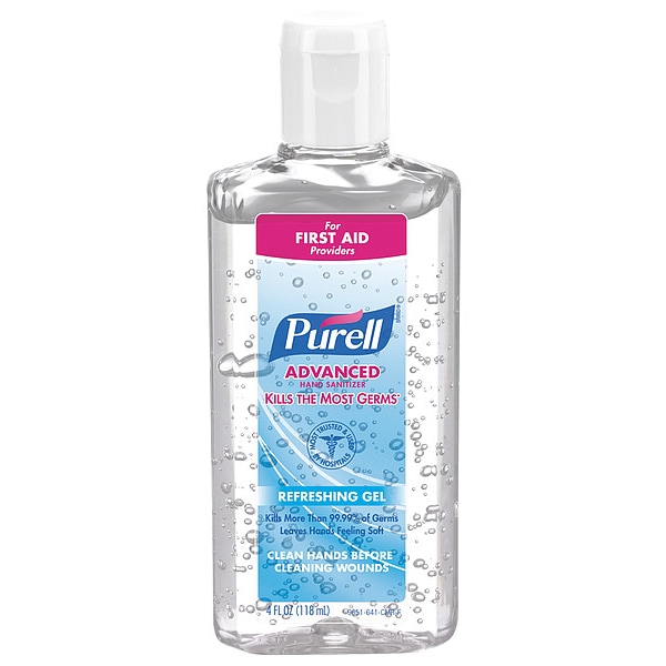 Purell Advanced Hand Sanitizer Gel, 4oz Bottle, PK24 9651-24 | Zoro