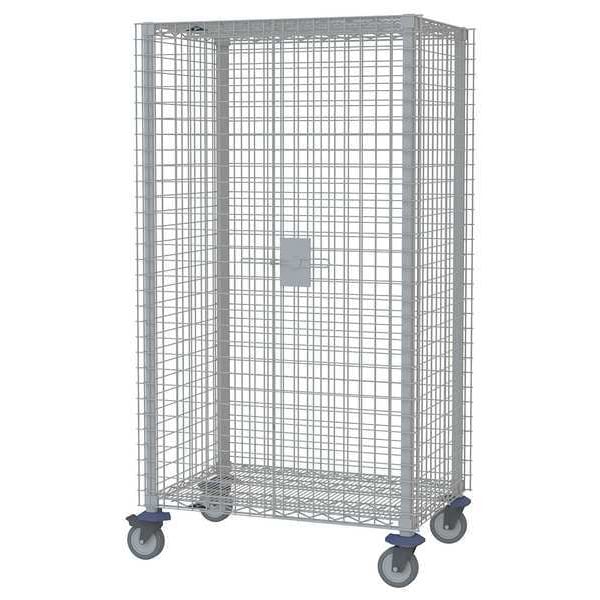 Metro Antimicrobial Wire Security Cart with Adjustable Shelves, 900 lb ...