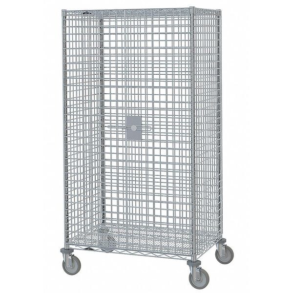 Metro Wire Security Cart, Chrome, 41x28x68 SEC53DCQ | Zoro