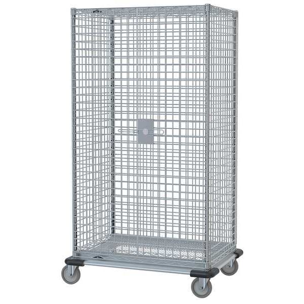 Metro Wire Security Cart with Adjustable Shelves, 900 lb Capacity, 28 ...