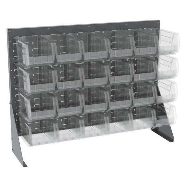 Akro-Mils Steel Louvered Bench Rack, 52-5/8" W x 13-1/2" D x 39-7/8" H ...