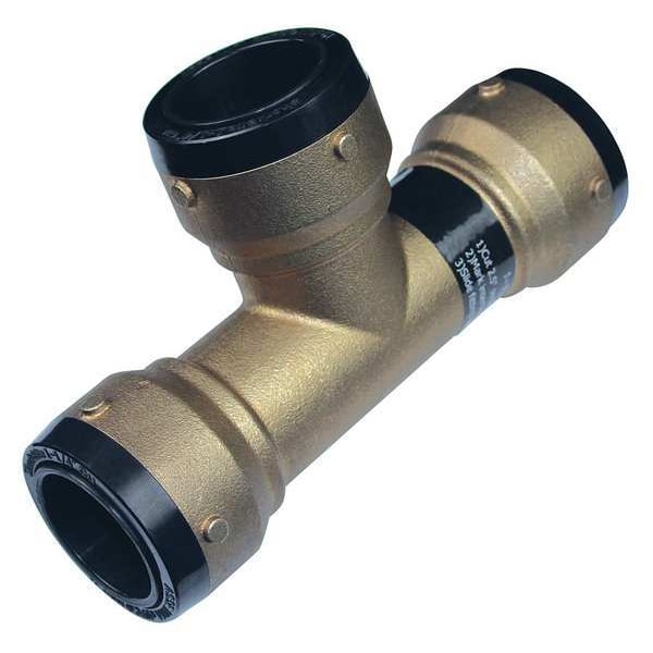 Cash Acme Tee, 2" Tube Size, Brass SB0354 | Zoro