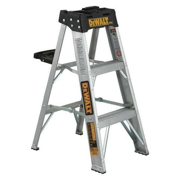 Dewalt 3 Steps, Aluminum Step Stand, 300 lb. Load Capacity, DXL2010-03 ...
