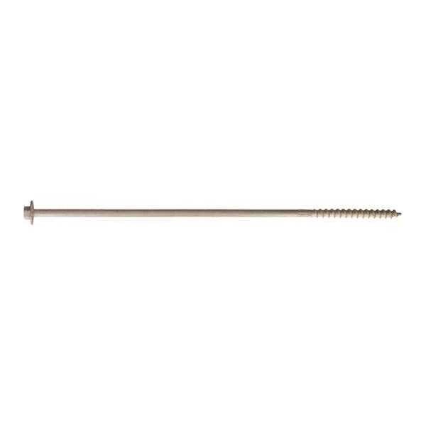 Zoro Select Wood Screw, Double-Barrier Coating Carbon Steel Hex Washer ...
