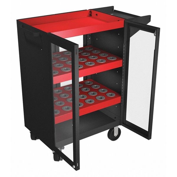 Huot CNC Tool Cart w/Doors, CAT30 Toolholders 16930 | Zoro