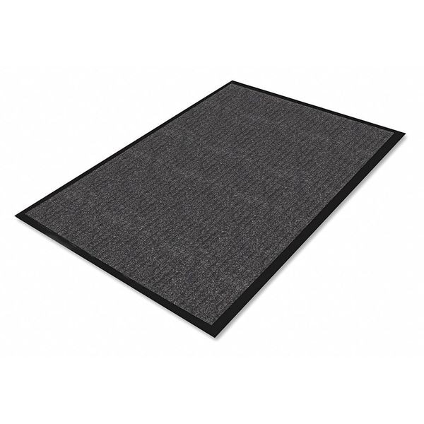 Genuine Joe Dual-Rib Indoor Wiper Mats, Charcoal (or Charcoal Gray), 36 ...