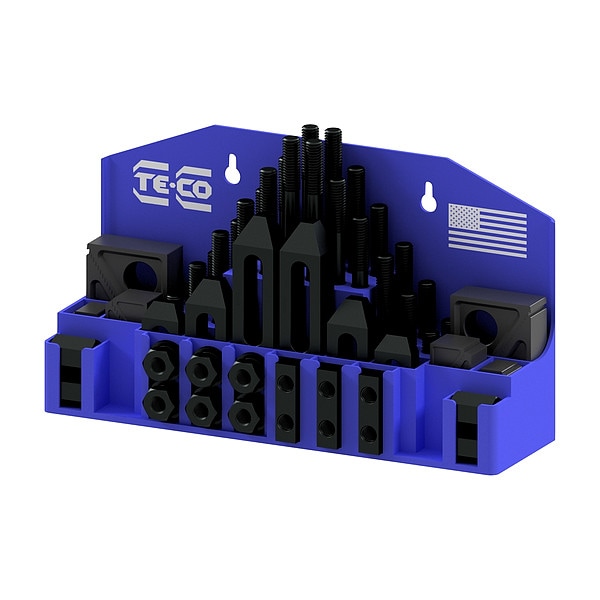 Te-Co Promo Clamp Kit, 5/8, 1/2-13 Stud, 52 Pcs 20402PL | Zoro
