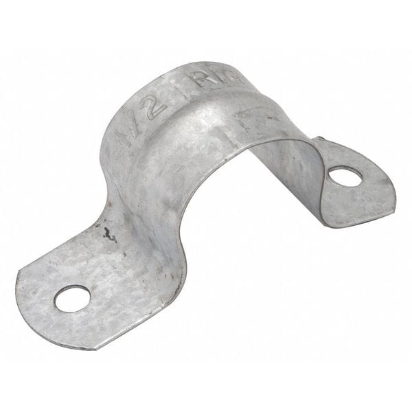 Raco Two Hole Strap, Conduit; Pipe Use, 2 in, Steel, Galvanized 2238 | Zoro