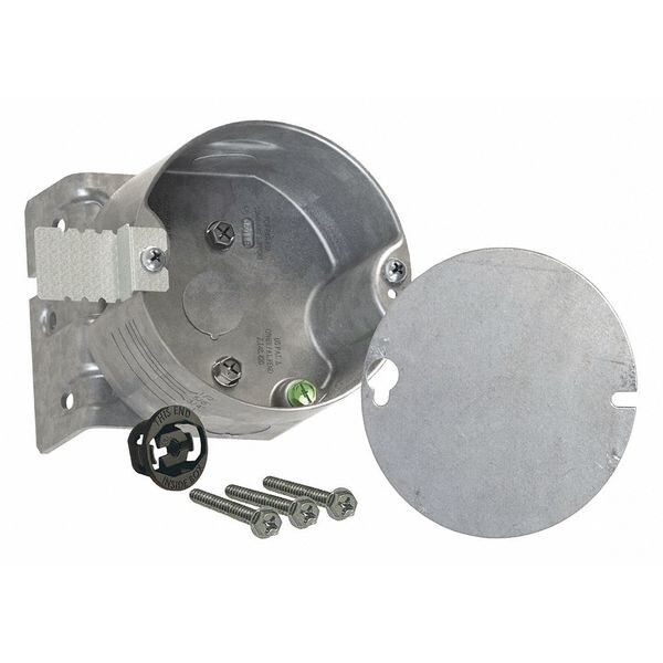 Raco Electrical Box, 22.3 cu in, Ceiling Box Type, Steel, Round Shape ...