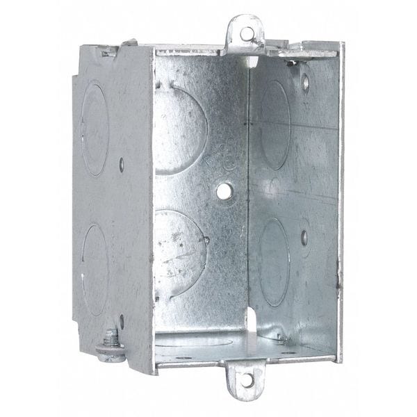 Raco Electrical Box, 12.5 cu in, Switch Box Type, 1 Gang, Steel ...