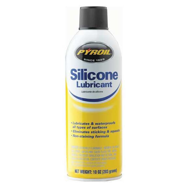 Pyroil Silicone Lubricant, 10 oz., Aerosol Can, Silicone, Colorless ...