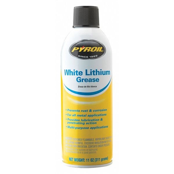 Pyroil White Lithium Grease, Aerosol, 11 oz. PYWLG11 | Zoro