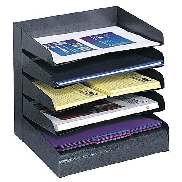 Safco Letter Tray/File Holder, 5, Comp 3127BL | Zoro