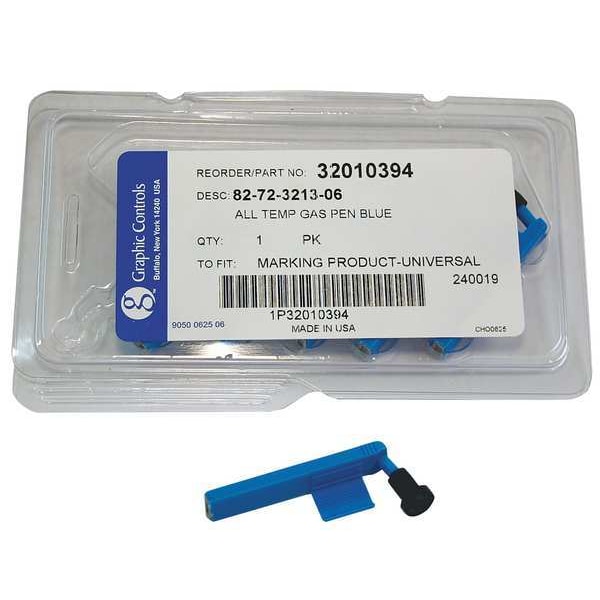 Graphic Controls Chart Recorder Pen, Blue, 0.539" Fine, PK6 82-72-3213 ...