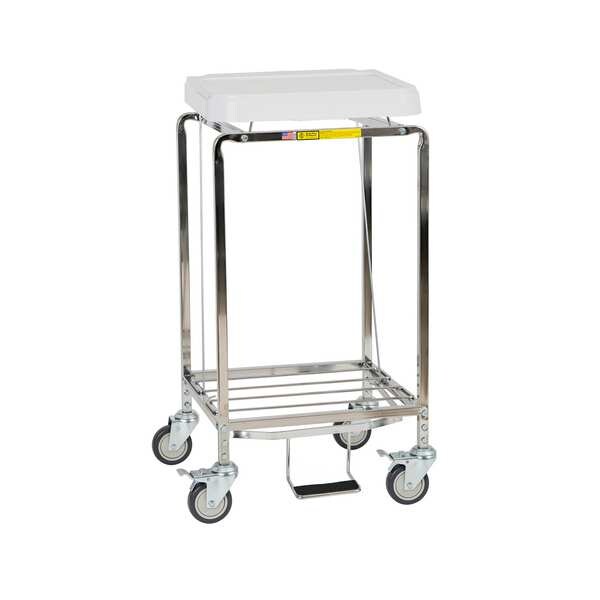 R&B WIRE PRODUCTS INC. Laundry Hamper Cart,1 Comp,Gry,3.5 cu ft (682NB ...