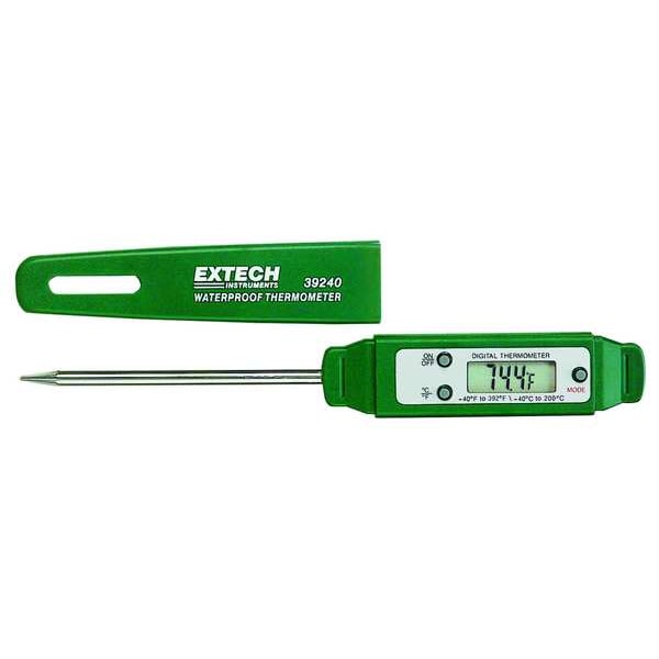 Extech 2-3/4" Stem Digital Pocket Thermometer, -40 Degrees to 392 ...