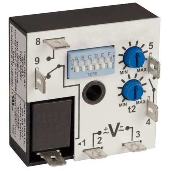 Macromatic Multifunction Time Delay Relay, Square, 4 Functions 12 to ...