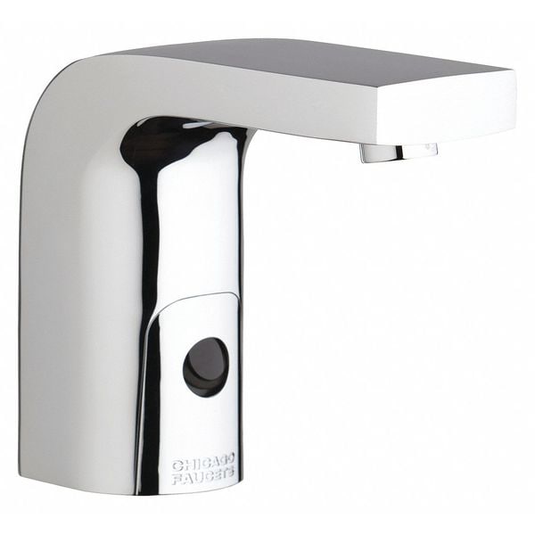Chicago Faucet Electronic Sensor 1 Hole Hytronic Edge Lavatory Sink ...