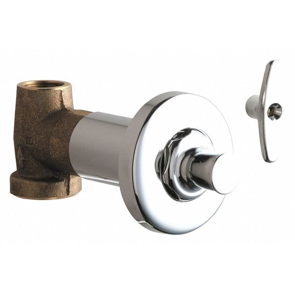 Chicago Faucet Concealed Straight Valve With Loose Key 1771-ABCP | Zoro