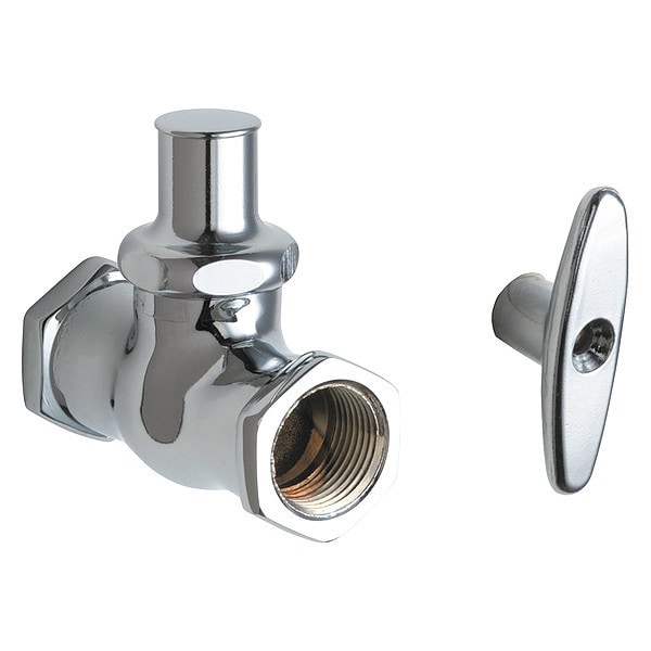 Chicago Faucet Single Handle Straight Stop Fitting With Loose Key ...