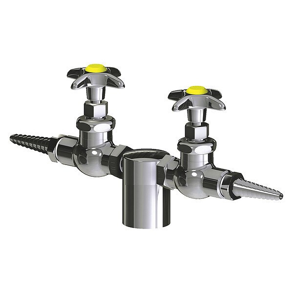 Chicago Faucet Turret With Two Needle Valves At 981-937CHAGVCP | Zoro