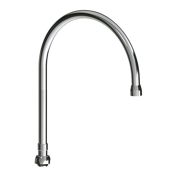 Chicago Faucet 10In Gooseneck Swing Spout GN10BSWGJKABCP | Zoro