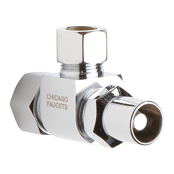 Chicago Faucet Angle Stop Compression Valve With Loose STC-32-00-AB | Zoro