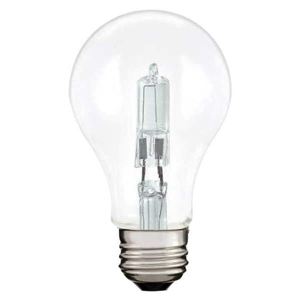 Shat-R-Shield Halogen LightBulb,A19,E26,43W (43A19 CL2CT) | Zoro