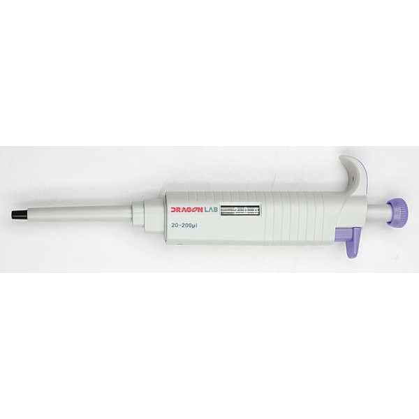 Dragonlab Micropipette Plus, Single, 200-1000uL 21R829 | Zoro