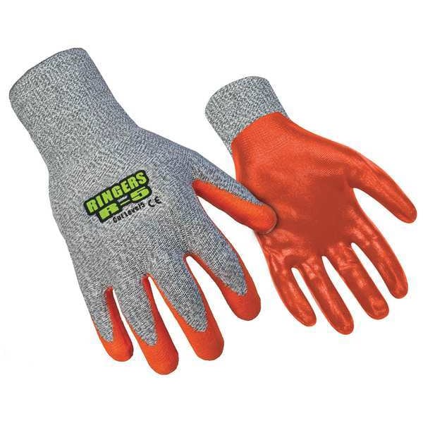 Ansell Cut Resistant Coated Gloves, A4 Cut Level, Gray/Orange, 2XL 045 ... Ansell Cut Resistant Coated Gloves, A4 Cut Level, Gray/Orange, 2XL 045 ...
