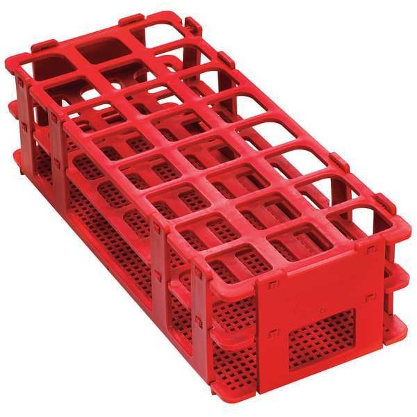 Sp Scienceware Test Tube Rack, No-Wire, 25mm, Red F18746-0003 | Zoro