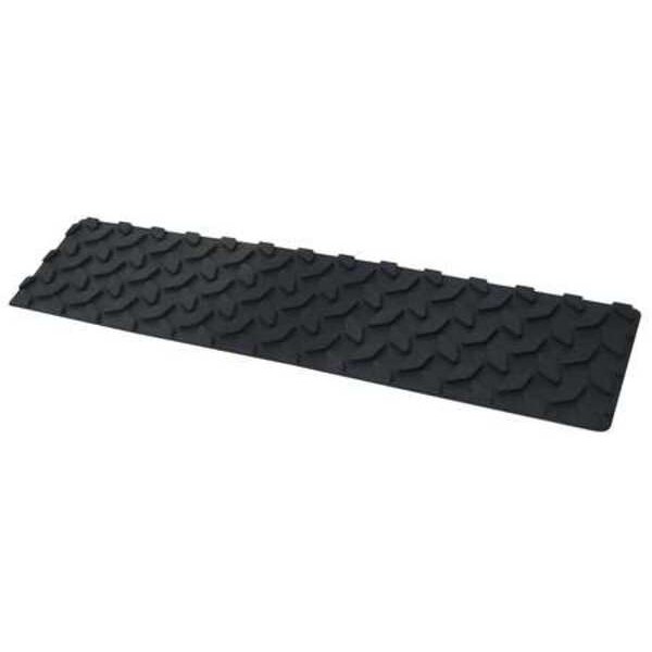 3M Rubber Grip Mats, Black, 4" W x 1041400 | Zoro