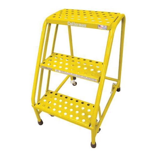 Cotterman 30 in H Steel Rolling Step, 3 Steps, 450 lb Load Capacity ...
