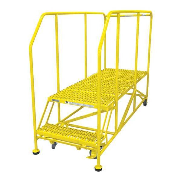 Cotterman Work Platform, 2 Step, Steel, 50In. H. 2WP3660RA3B4B8AC2P6 | Zoro