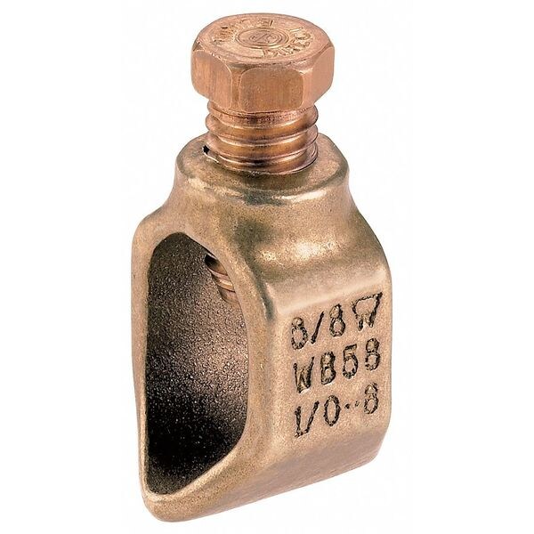 Panduit Grounding Rod Clamp, Cast Bronze, PK10 WB34-X | Zoro