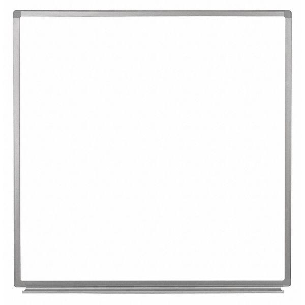 Luxor Wall-Mounted Magnetic Whiteboard - 48"W x 48"H WB4848W | Zoro