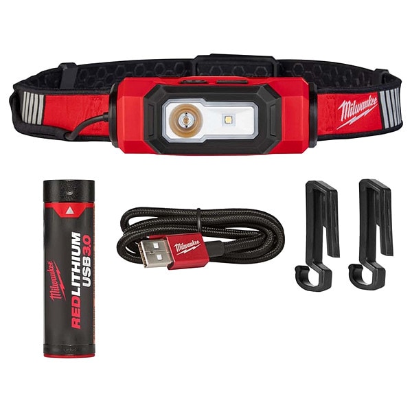 Milwaukee Tool Hard Hat Light and Penlight, Lithium 2116-21, 2105 | Zoro