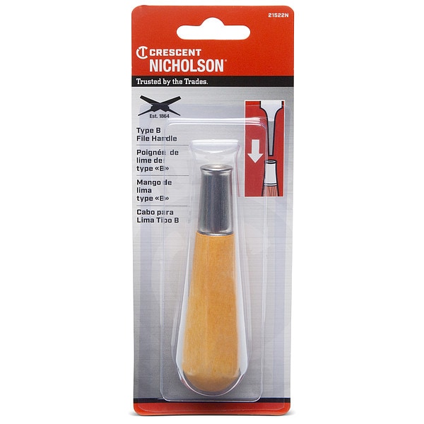 Crescent Nicholson 4-1/8" Wooden Handle Type B 21522N | Zoro