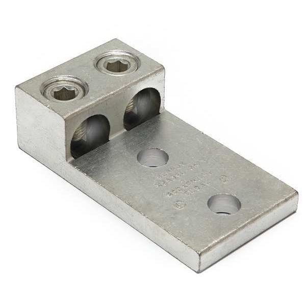 Burndy Mechanical Lug, 600 kcmil Max, 2 Conductor, 2 Hole, 1/2 in Stud ...